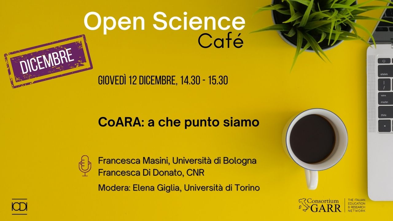 Open Science Café: "CoARA: a che punto siamo"